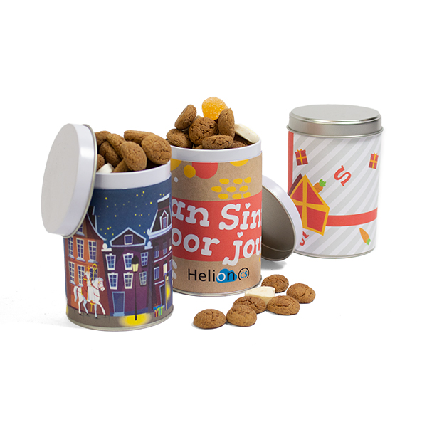 Blikje met 120 gram strooigoed en personalisatie bestellen?